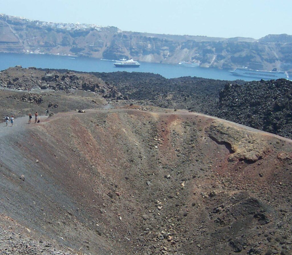 Formation of Santorini: actions of a record-breaking volcano